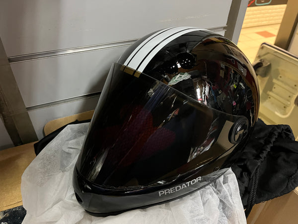 Predator DH6 full faced helmet black striped – Spitfire Skate